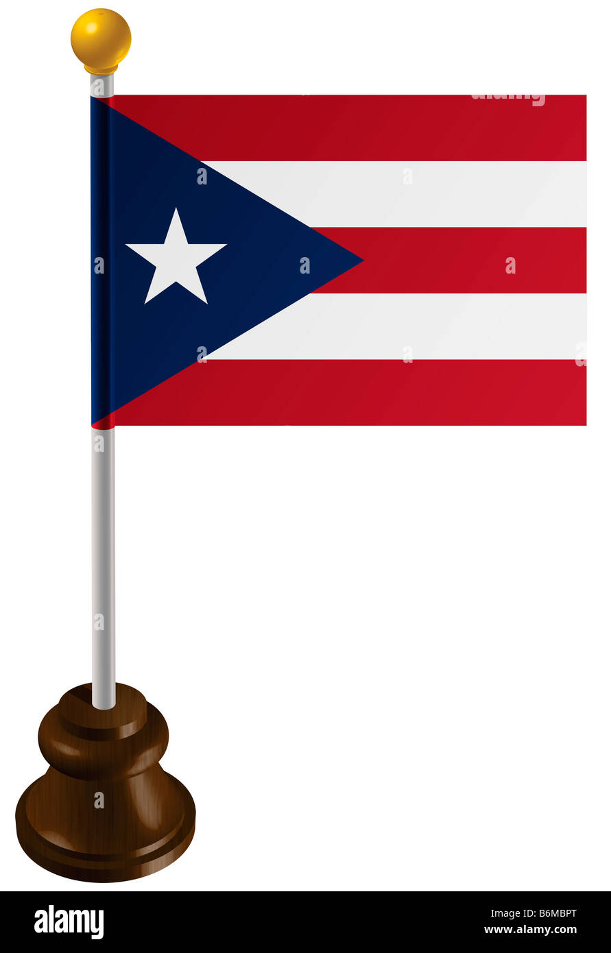 Flag of puerto rico Cut Out Stock Images & Pictures - Alamy