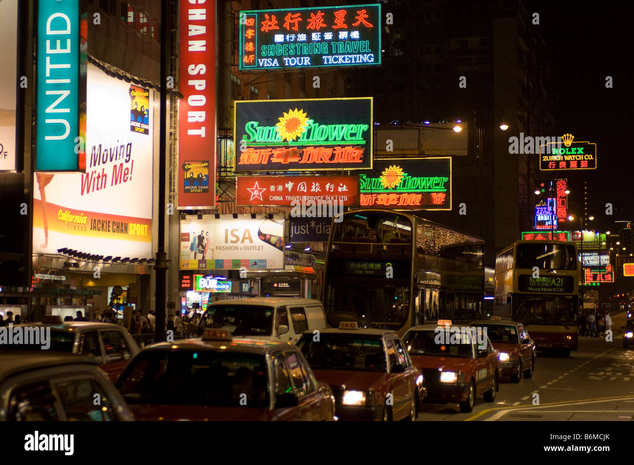 Bus on nathan road hi-res stock photography and images - Alamy