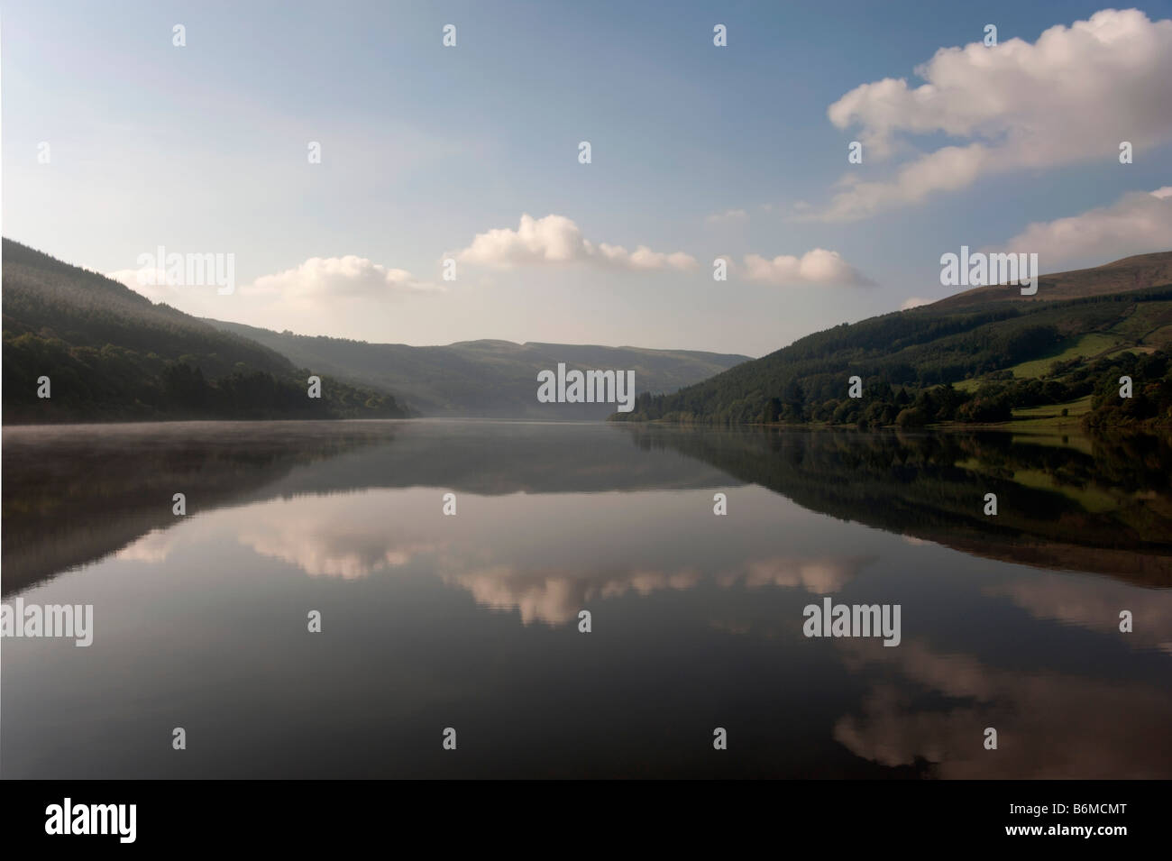 reservoir in the brecon beacons national park powys wales uk Stock ...