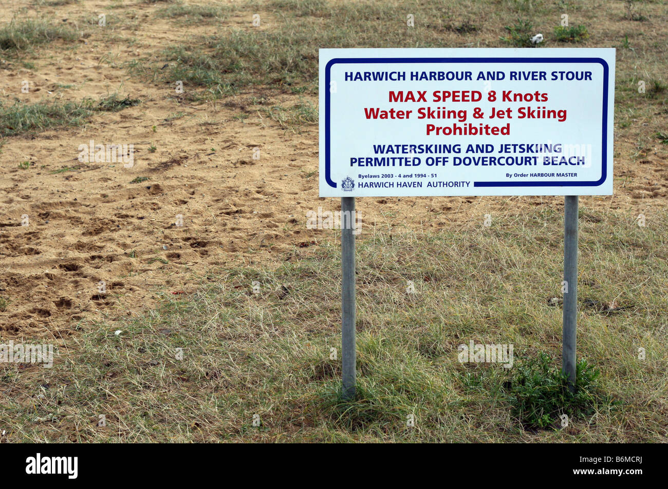 Speeding warning sign on beach Stock Photo - Alamy