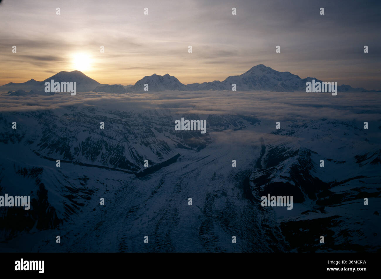 Aerial view of mt denali hi-res stock photography and images - Alamy