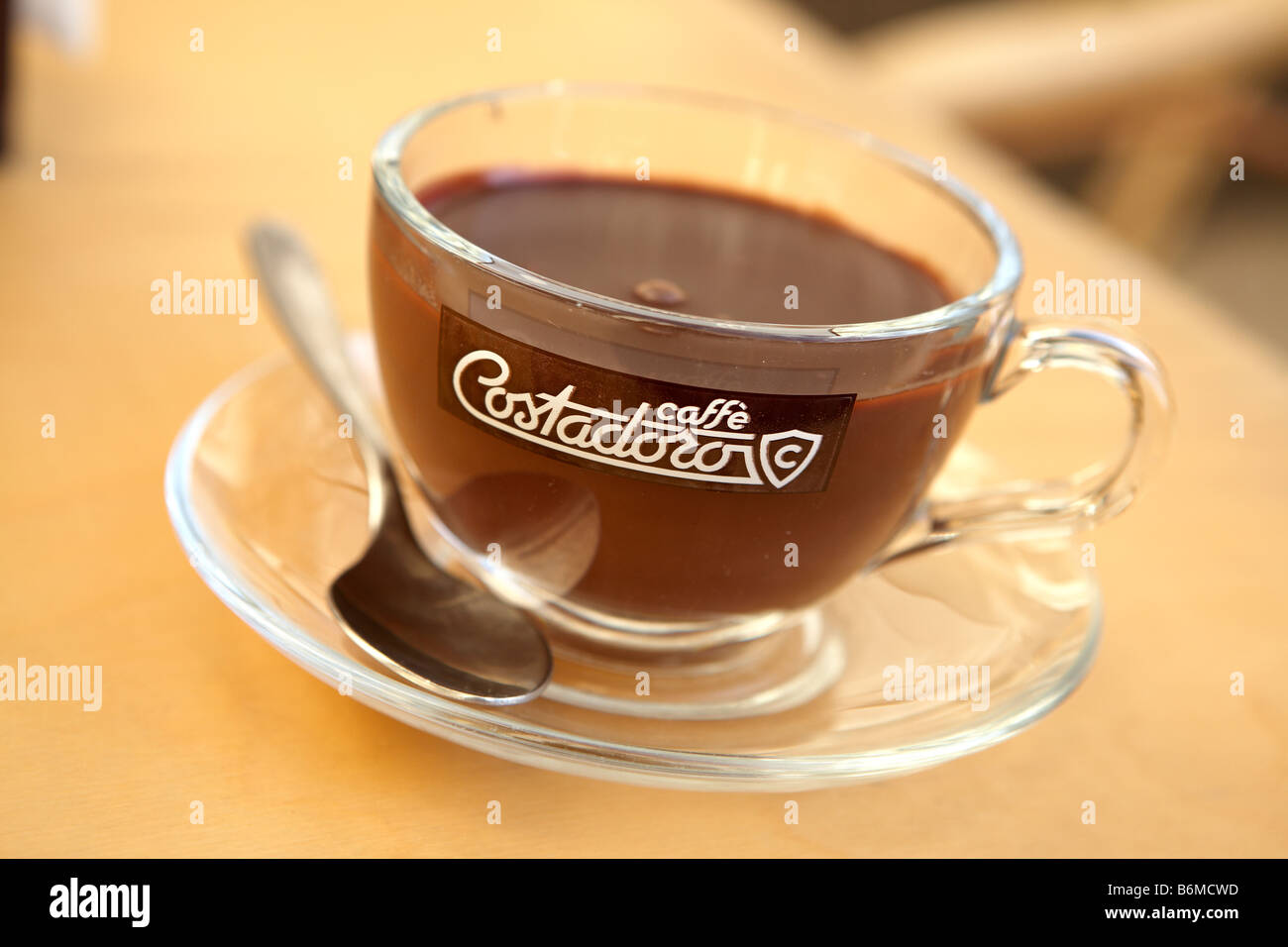 Close-up of a Hot chocolate cup. Turin, Piemonte, Italy Stock Photo - Alamy
