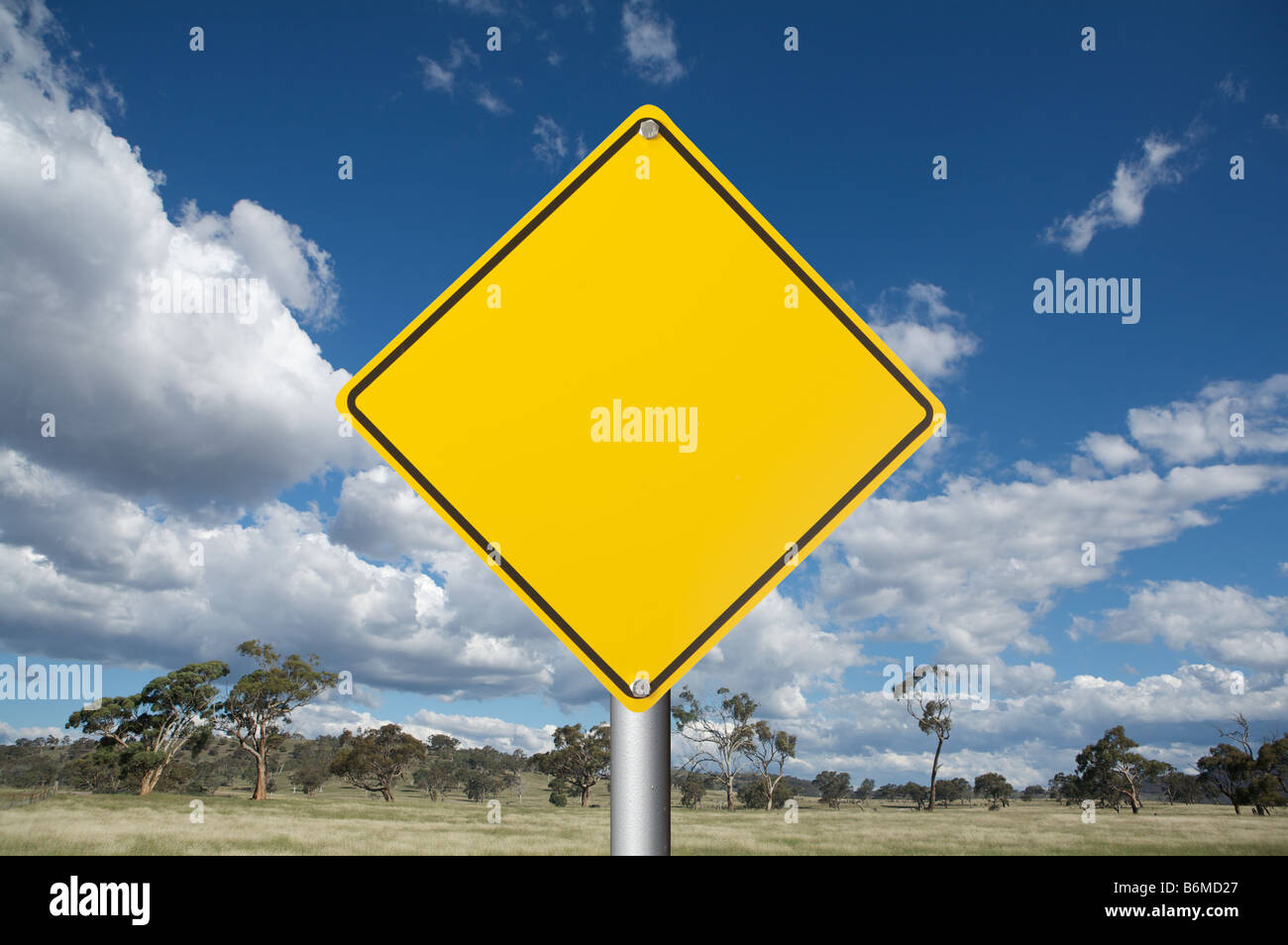 blank warning sign Stock Photo - Alamy