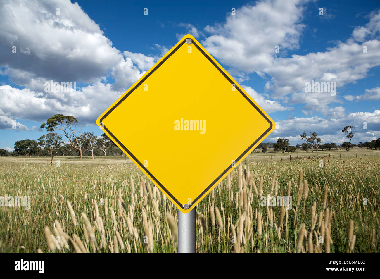 blank warning sign Stock Photo - Alamy