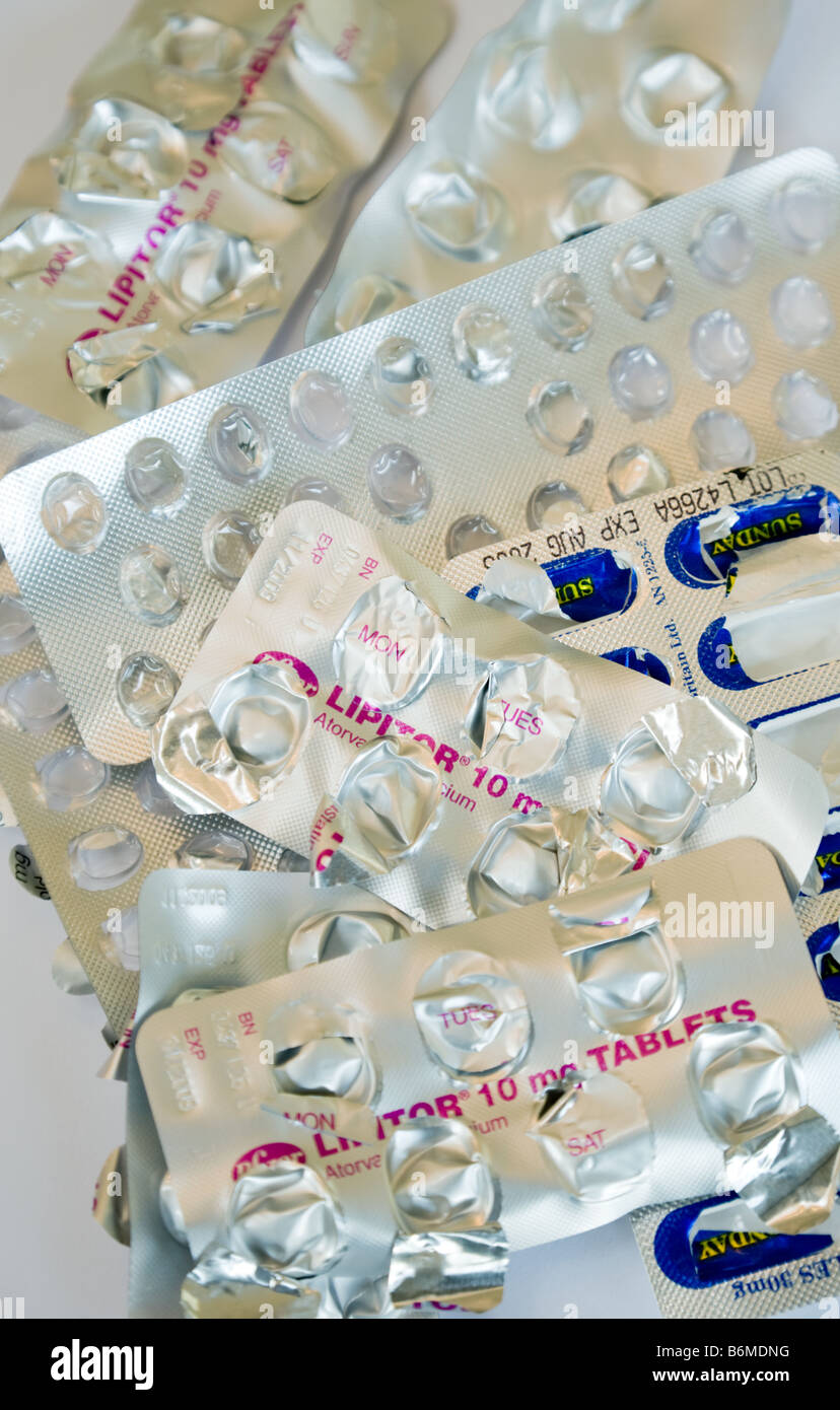 Empty medication blister packs Stock Photo - Alamy