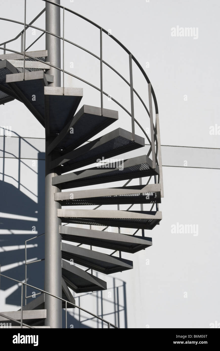 Spiral staircases iron railing hi-res stock photography and images - Alamy