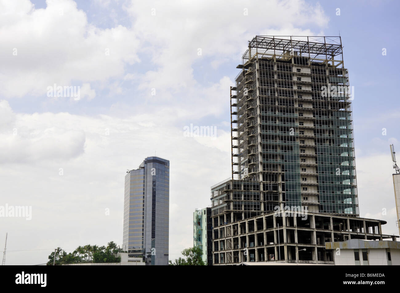 Unfinished building project construction site Stock Photo - Alamy