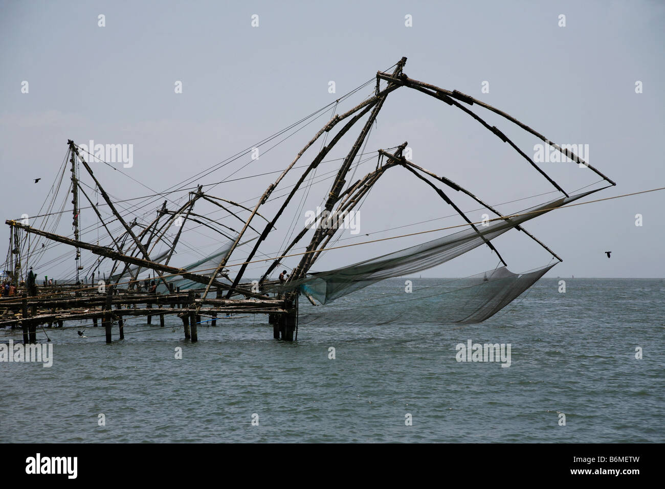 Chinese fishing nets of Kochi, Kerala,India Stock Photo - Alamy