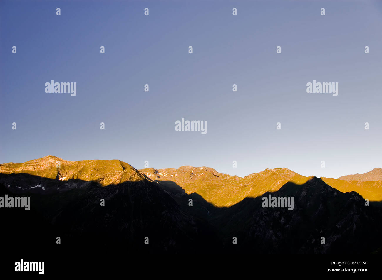 Beautiful landscape of the Pyrenees the mountain range that separates ...