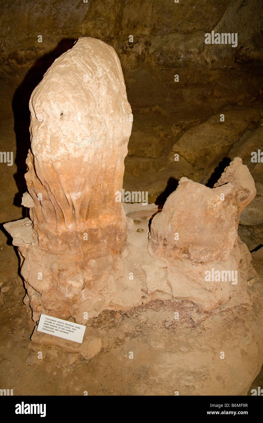 Stalagmites in the Ghar Dalam Caves, Malta Stock Photo - Alamy