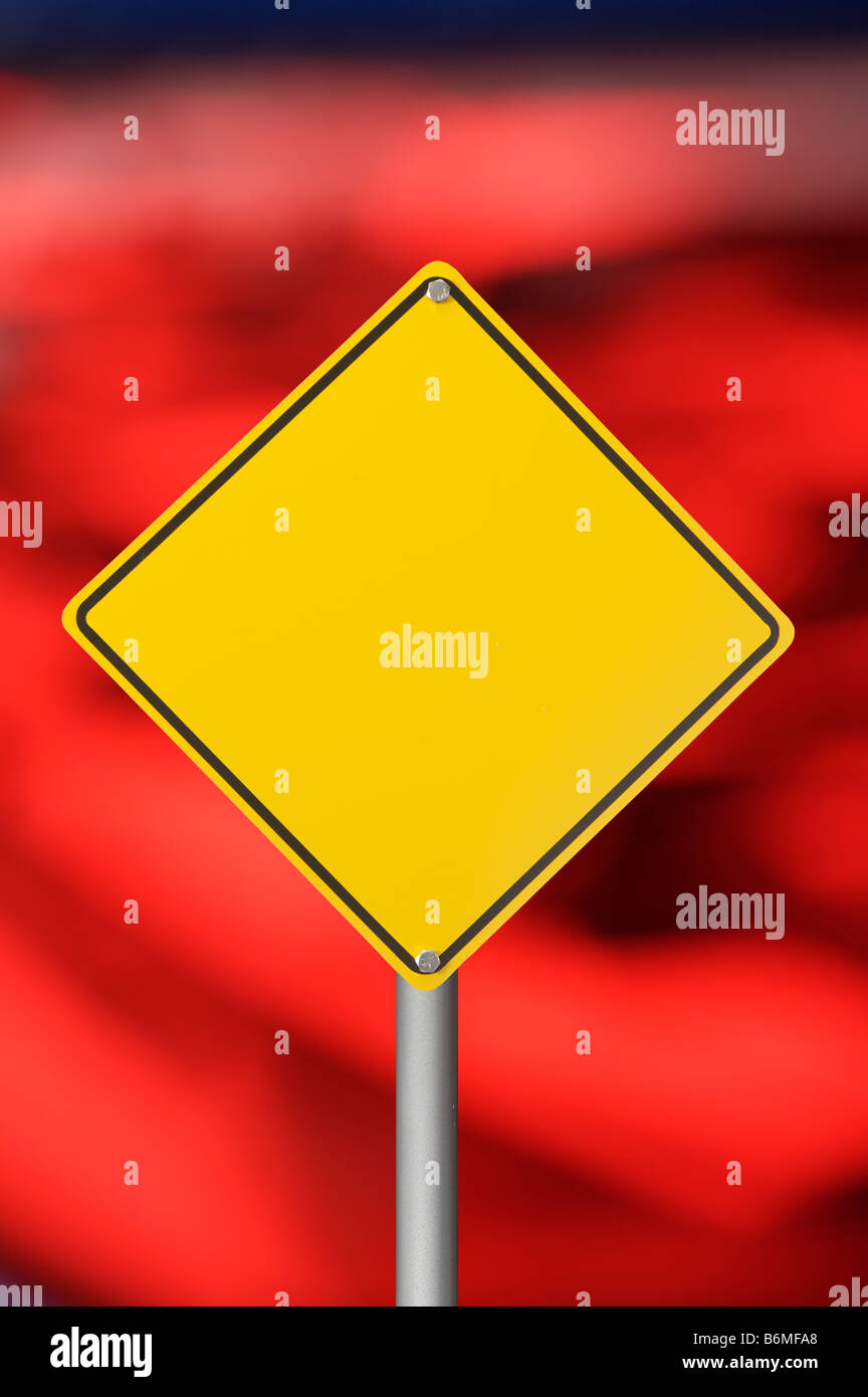 blank warning sign Stock Photo - Alamy