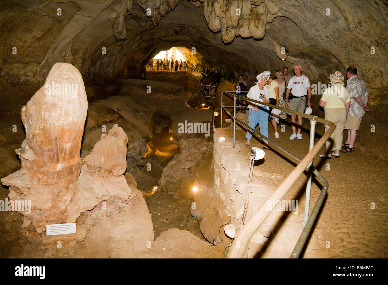 Tourists visiting the Ghar Dalam Caves, Malta Stock Photo - Alamy