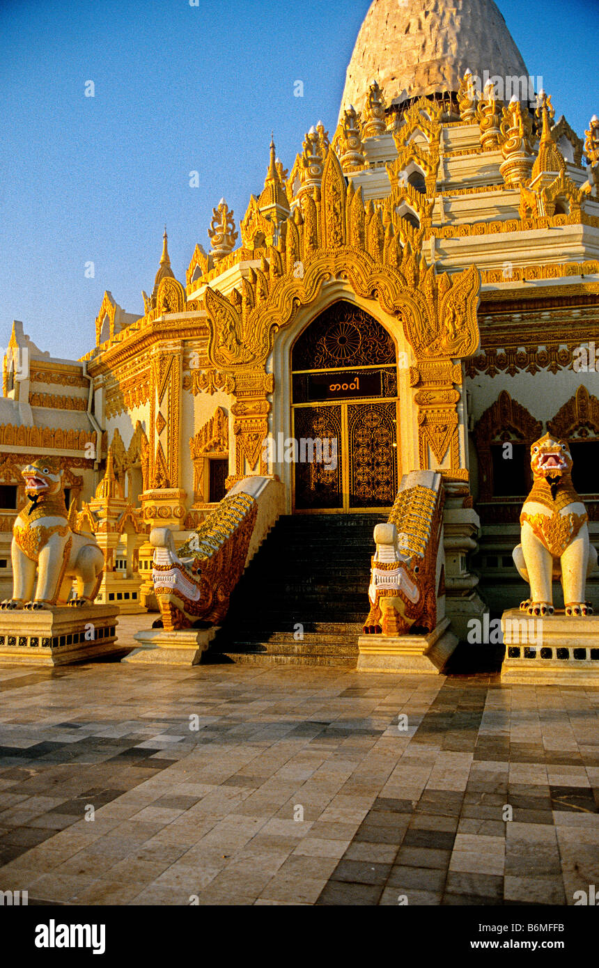 Exterior of the Botataung Paya shrine Rangon Burma Myanmar Stock Photo ...