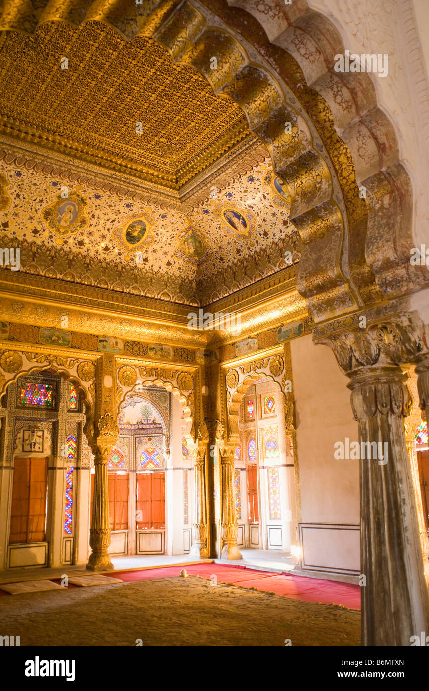 Interiors of a fort, Moti Mahal, Mehrangarh Fort, Jodhpur, Rajasthan ...