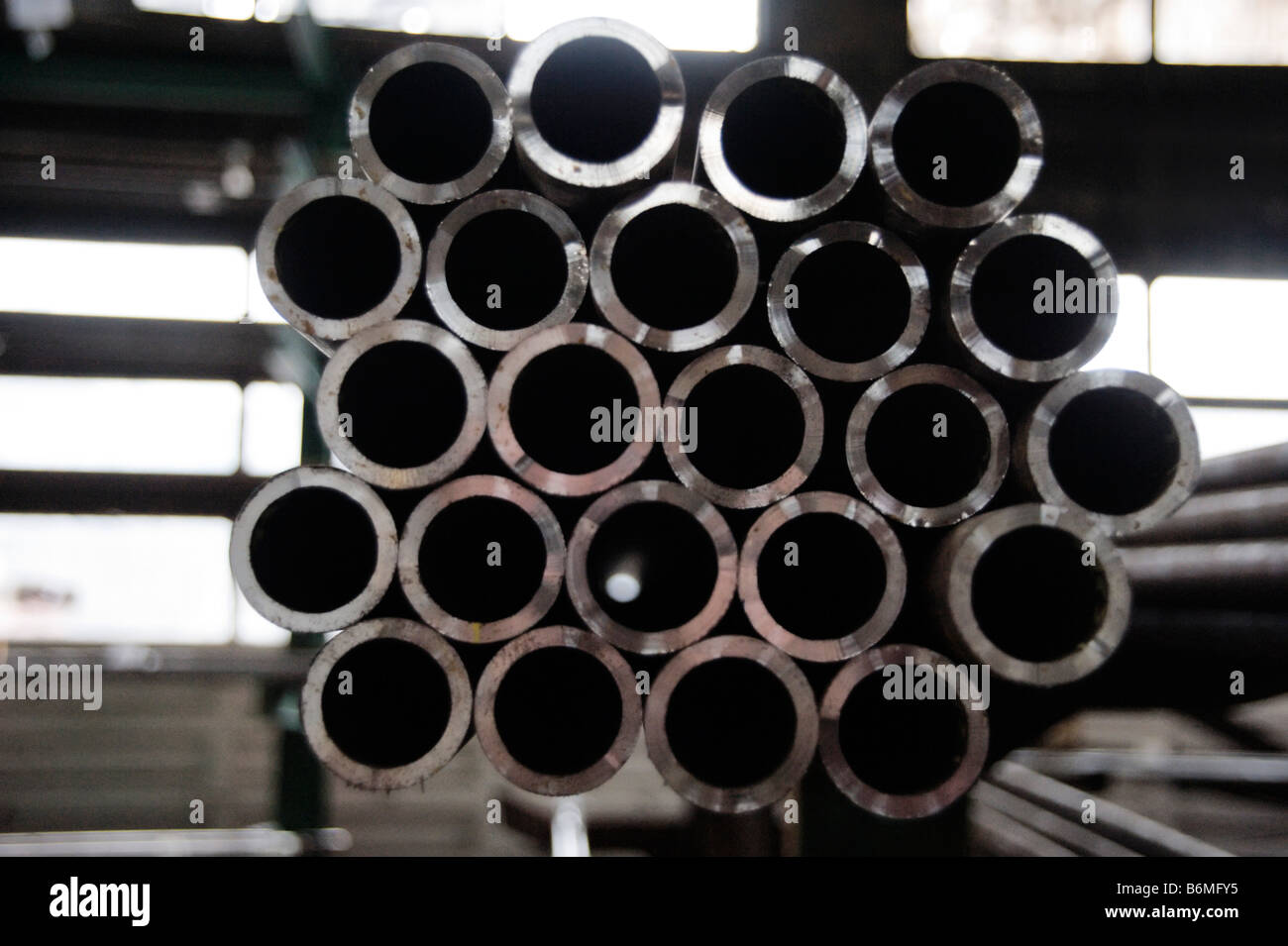 goods made from steel manufactured in a factory Stock Photo - Alamy