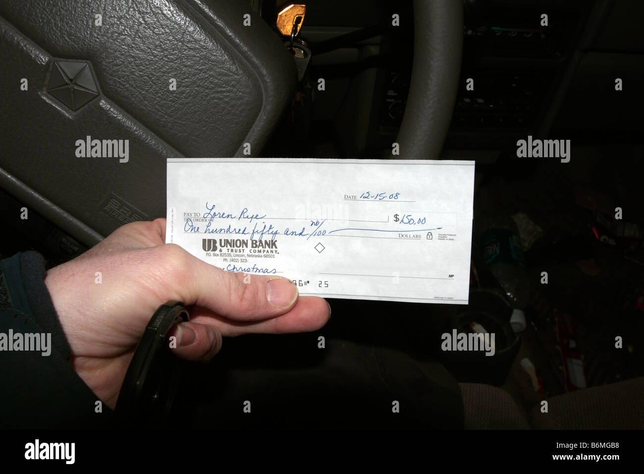 Personal Check Example