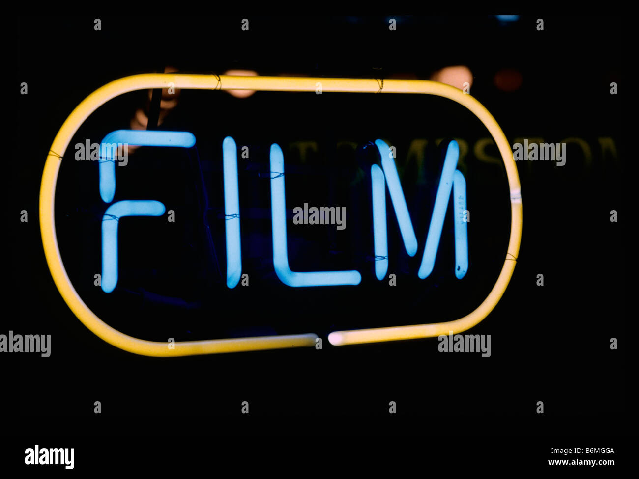 Film neon sign Stock Photo - Alamy