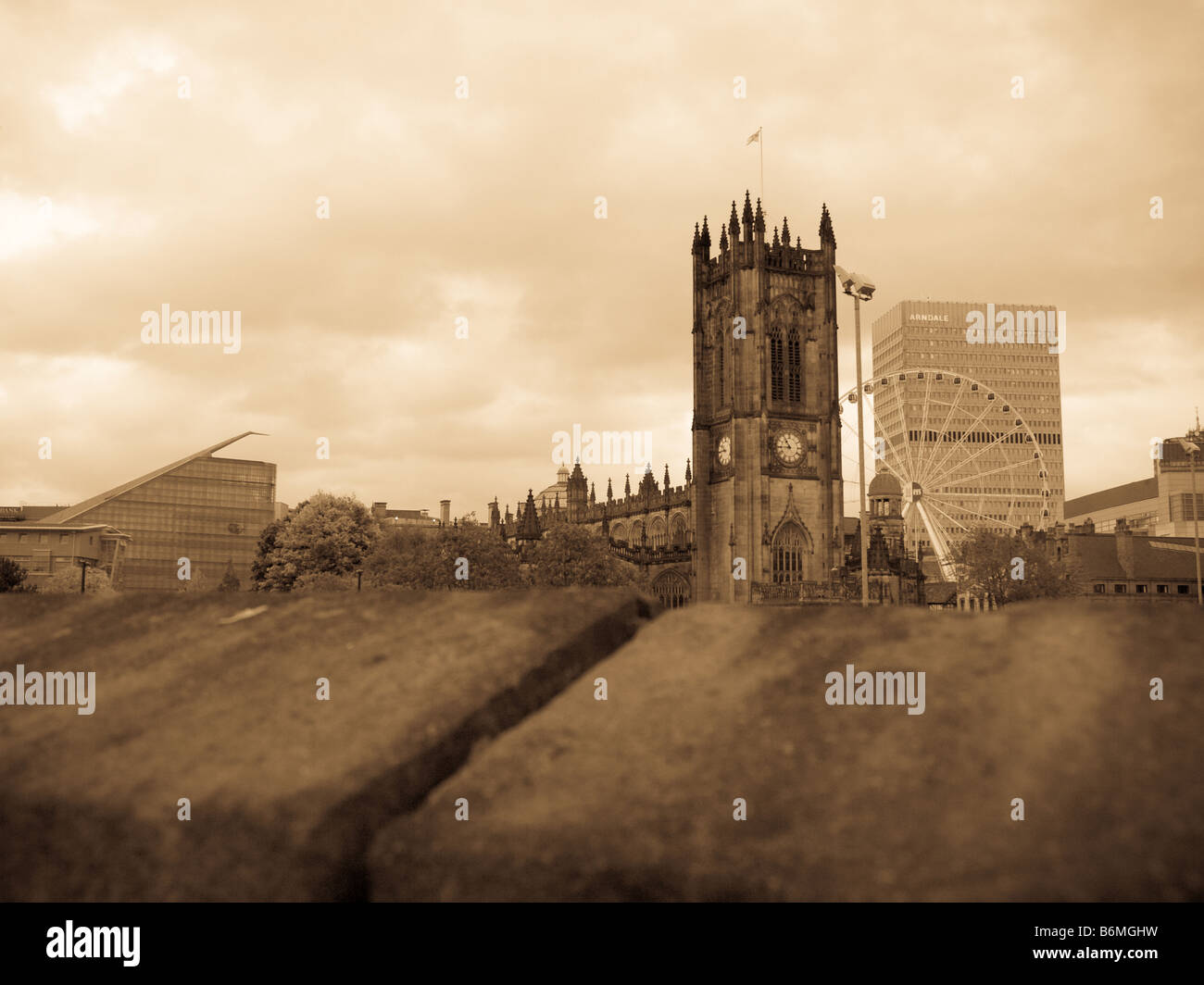 Landmarks of Manchester City Centre UK Stock Photo - Alamy