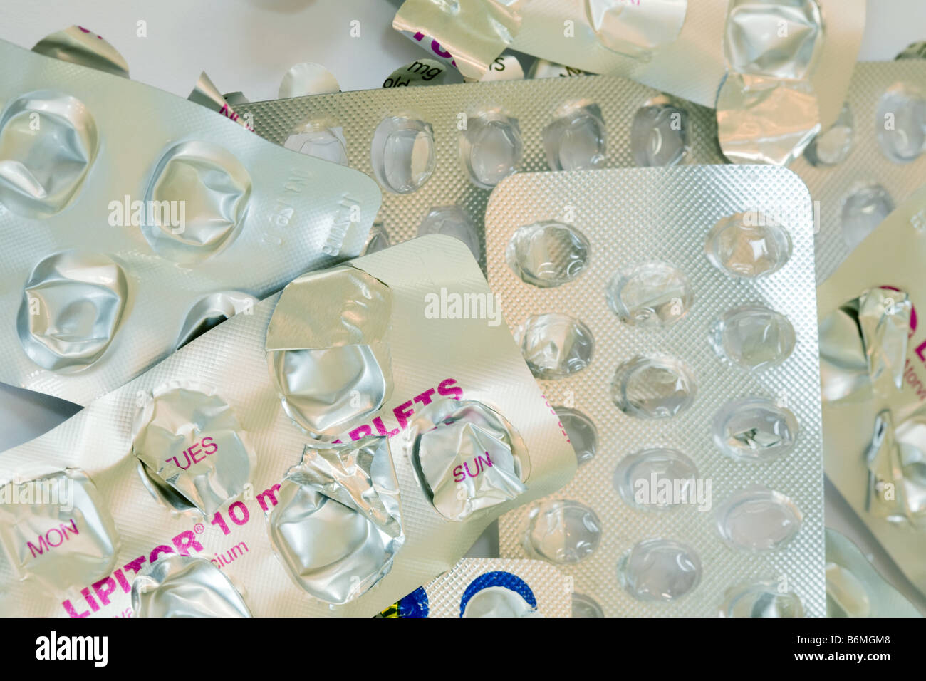 Empty medication blister packs Stock Photo - Alamy