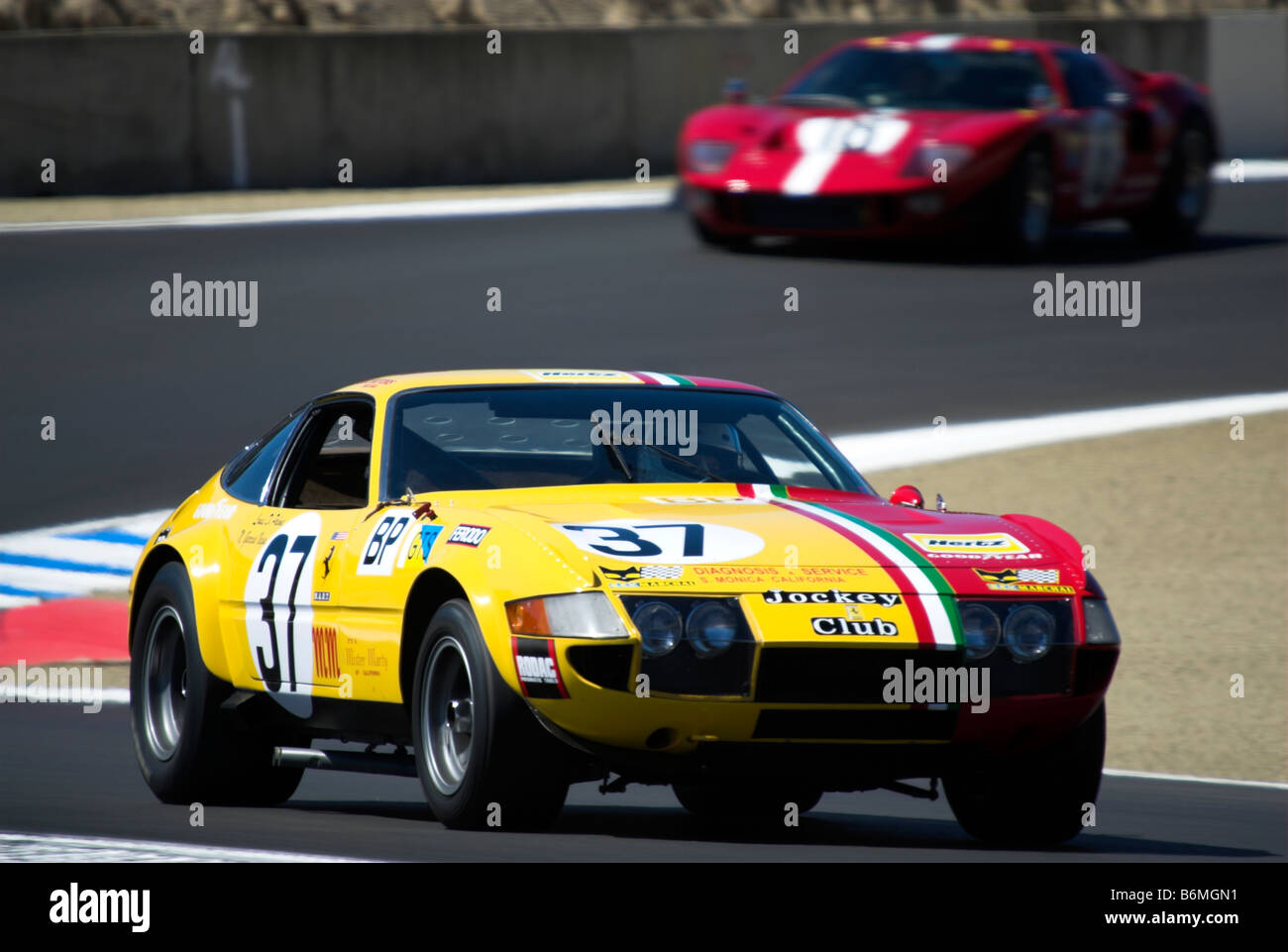 Lou Sellyei drives Anthony Wangs 1973 Ferrari 365 GTB/4C at the ...