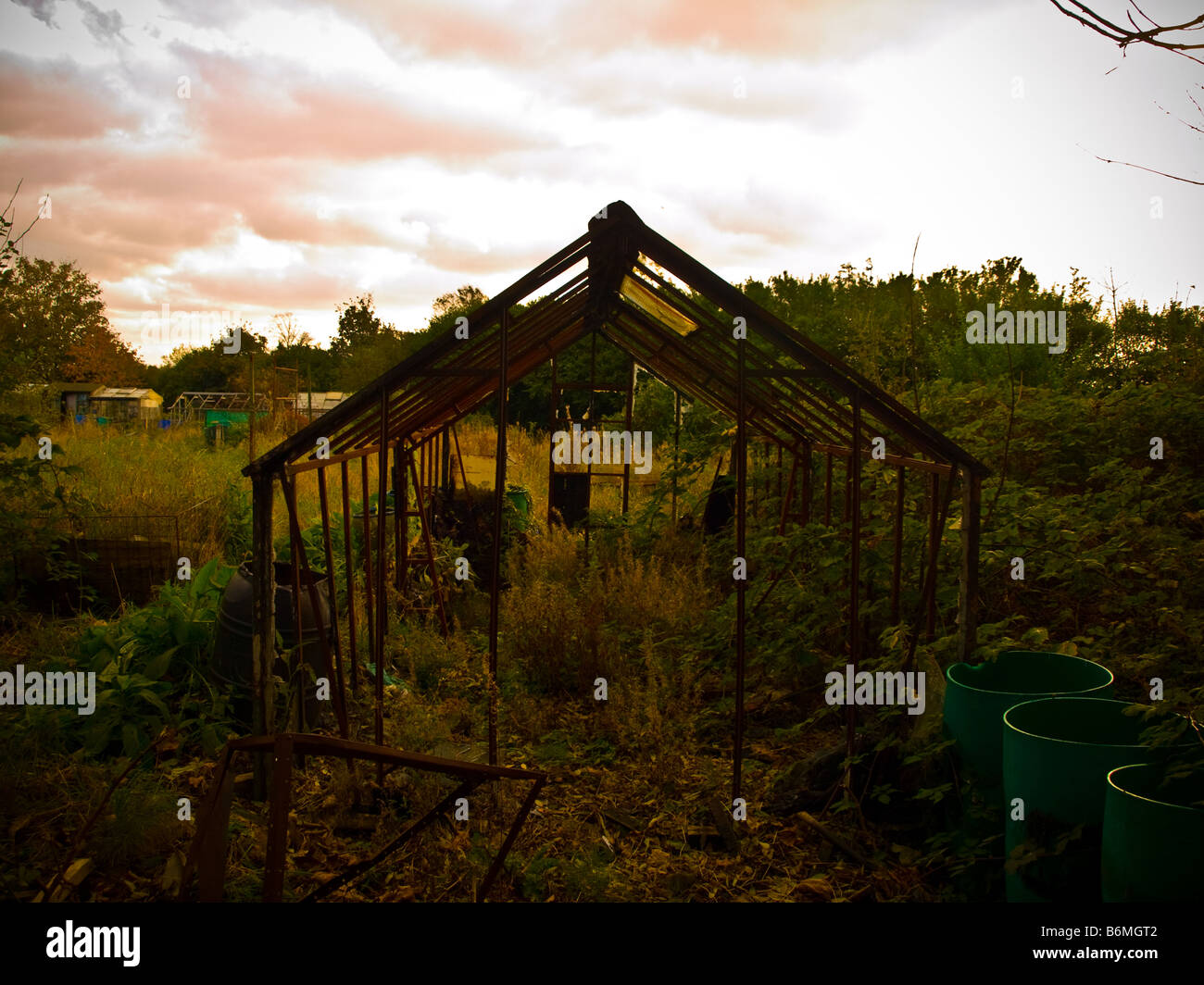 Broken down greenhouse hi-res stock photography and images - Alamy