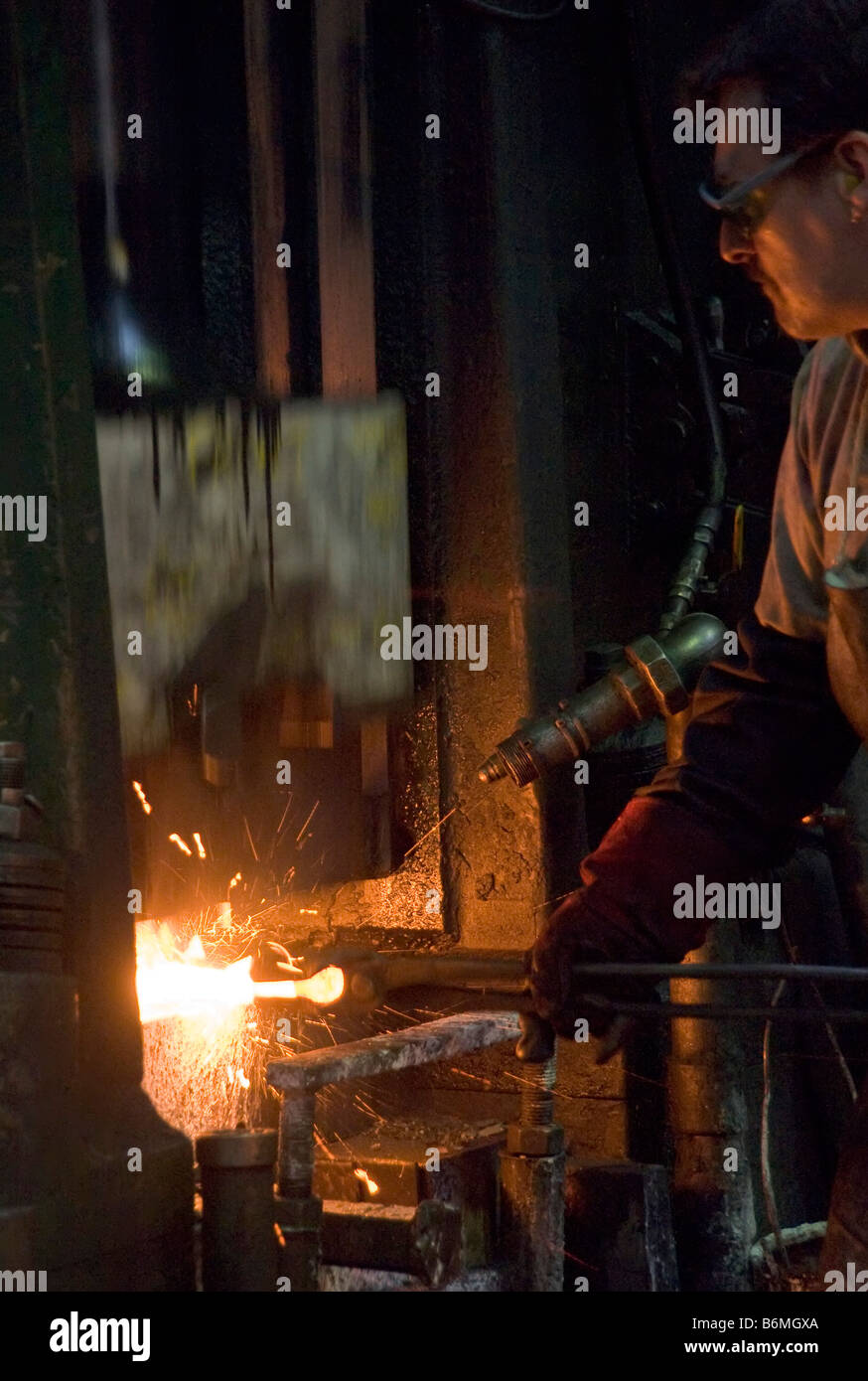 Inside a factory making manufactured goods with steel Stock Photo - Alamy