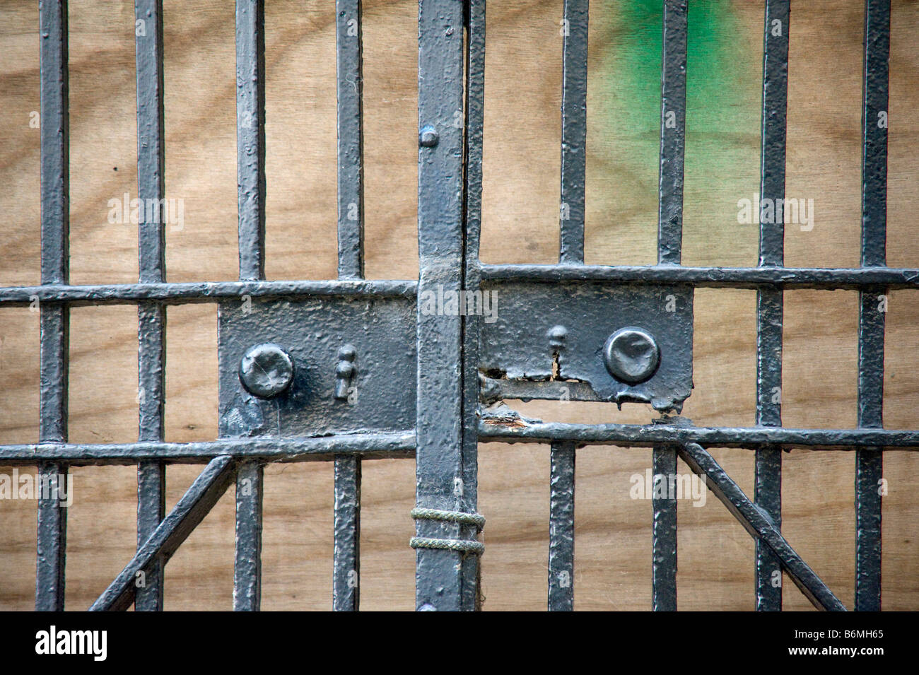 old locks on an ancient gate Stock Photo - Alamy