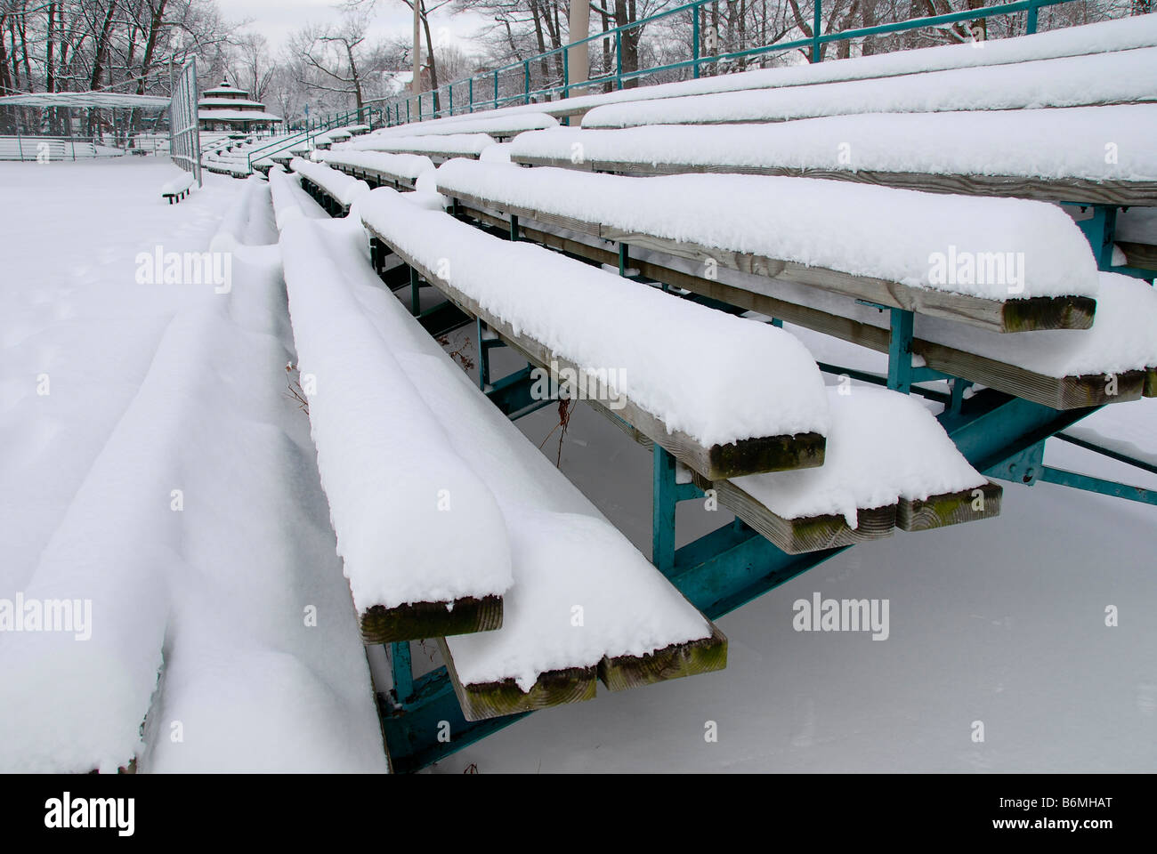 Snow covered baseball field in hi-res stock photography and images - Alamy