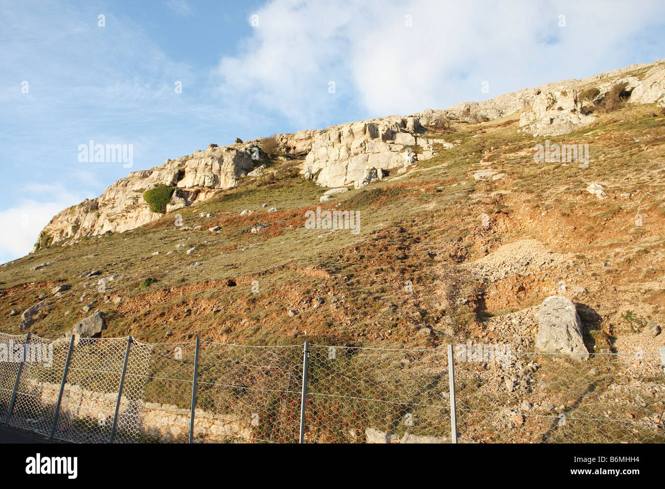 Rock fall protection road hi-res stock photography and images - Alamy