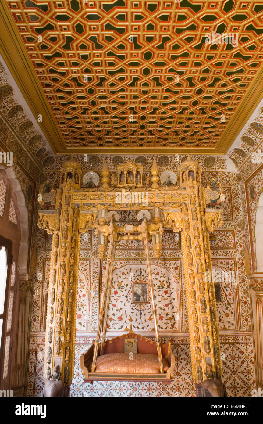 Swing in a fort, Chandra Mahal, Junagarh Fort, Bikaner, Rajasthan ...
