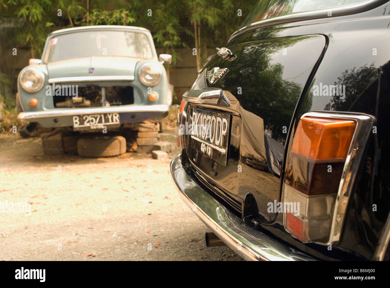 Back fender detail from Mini Copper Stock Photo - Alamy