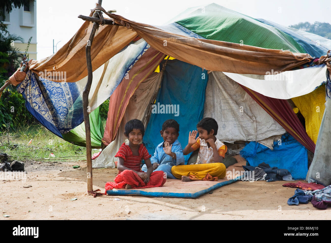 Happy Slum Children India High Resolution Stock Photography and Images ...