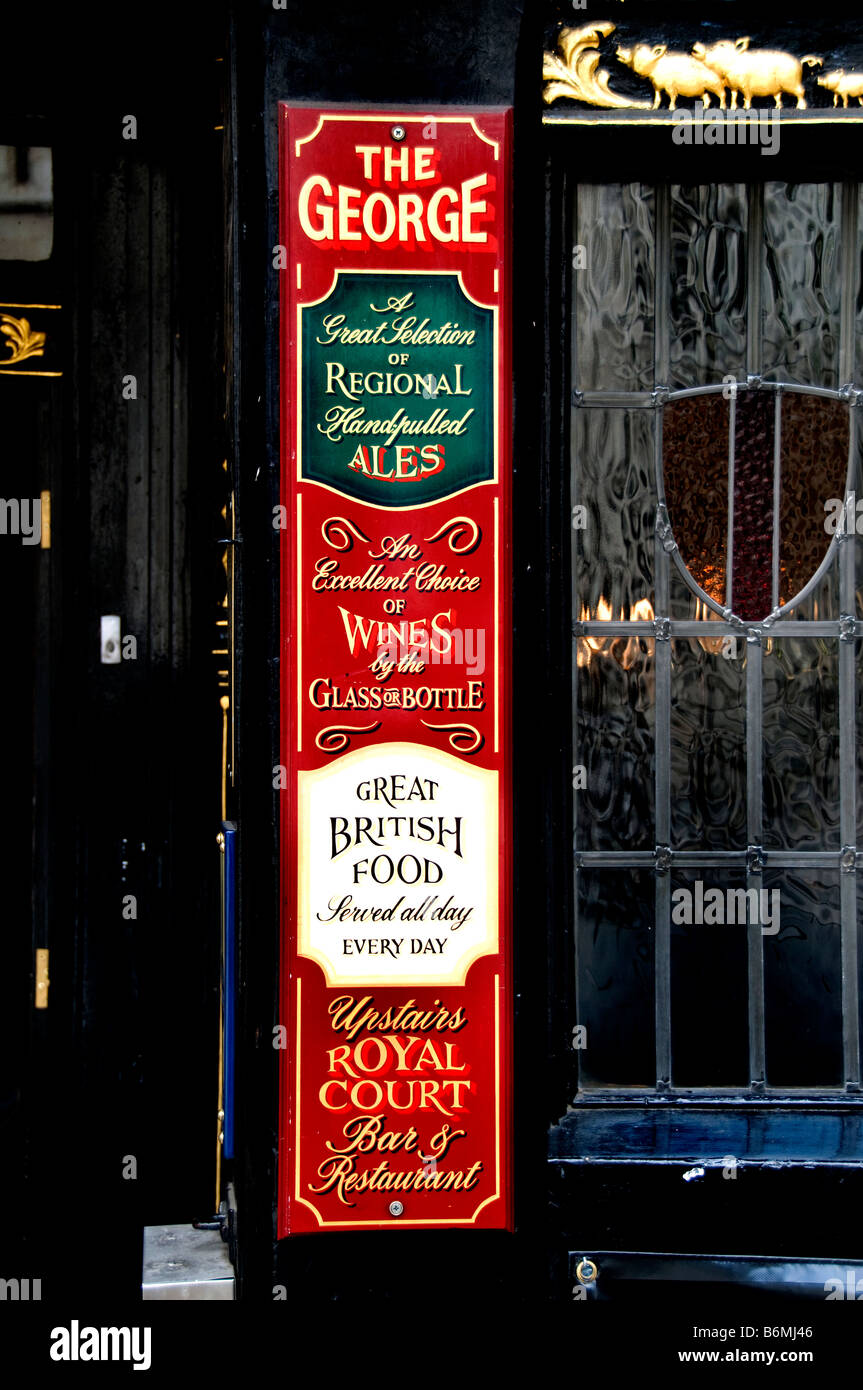 Pub the George London Strand Fleet Street Holborn Victorian founded in ...