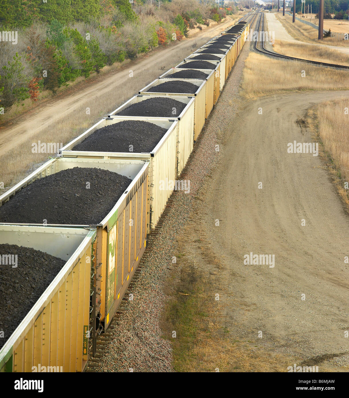 Railroad Freight Train Coal Cars, Pittsburgh, Pennsylvania, USA Stock ...