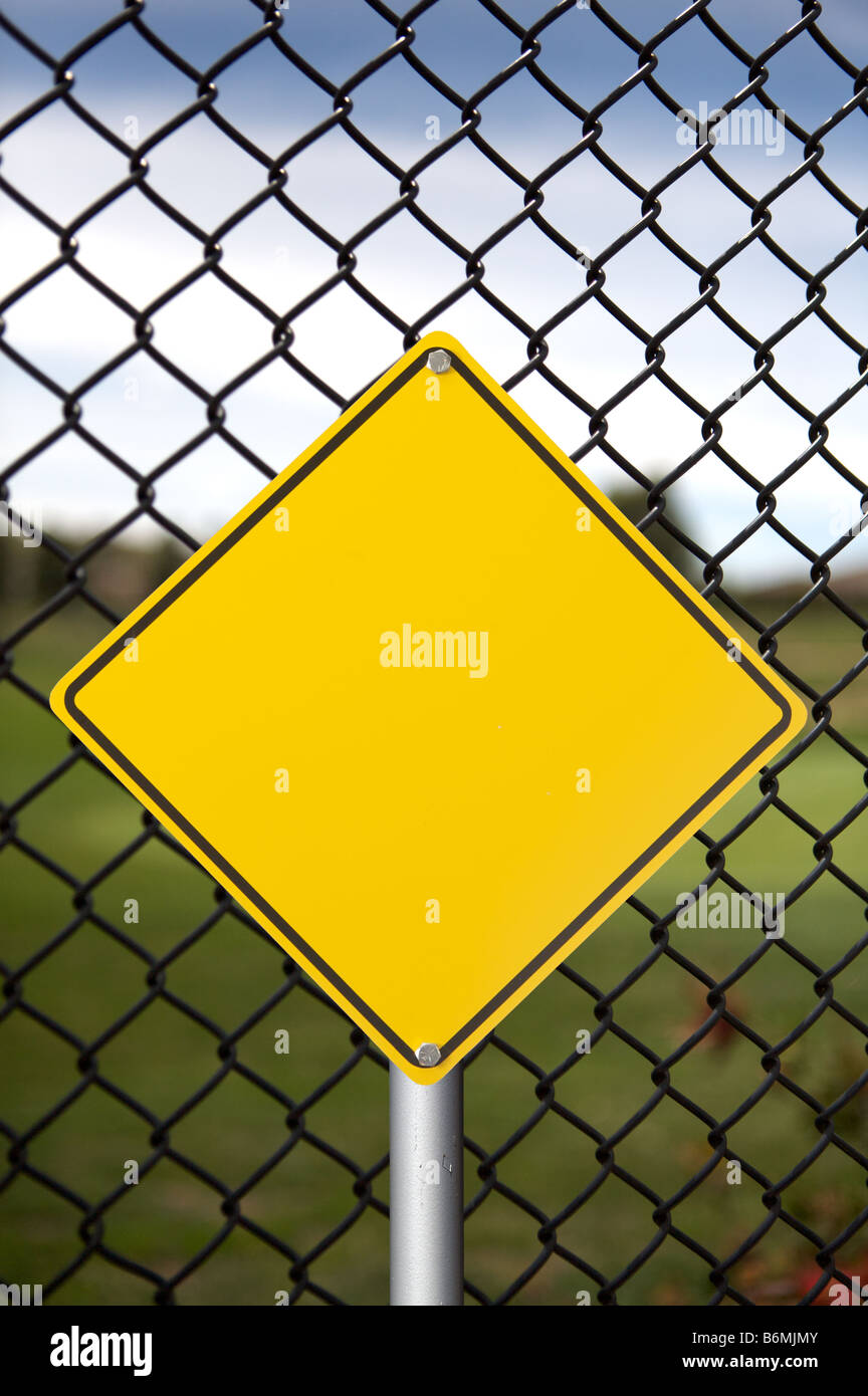 blank warning sign Stock Photo - Alamy