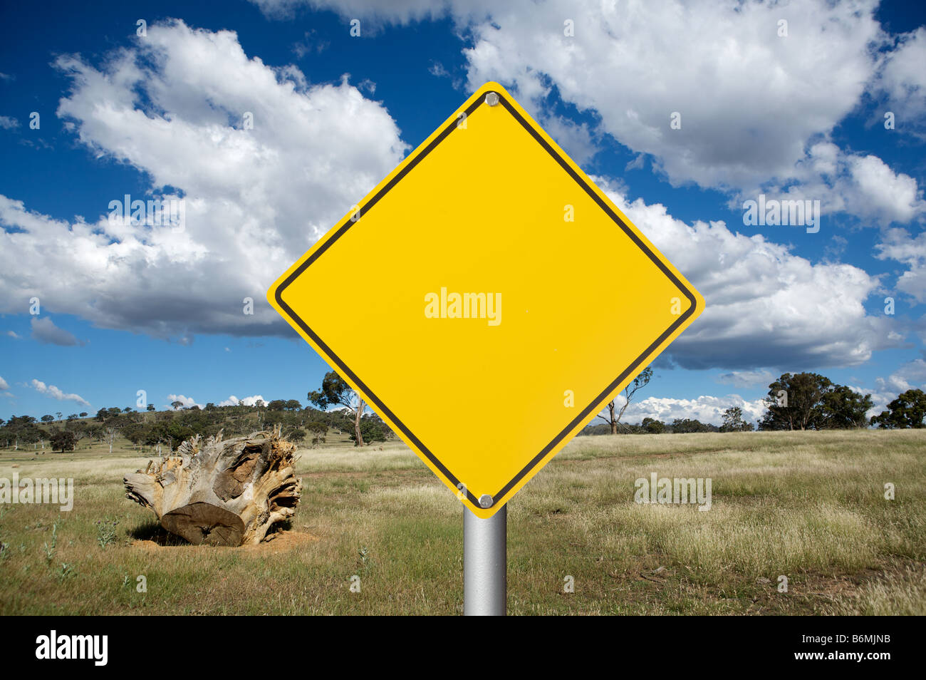 blank warning sign Stock Photo - Alamy