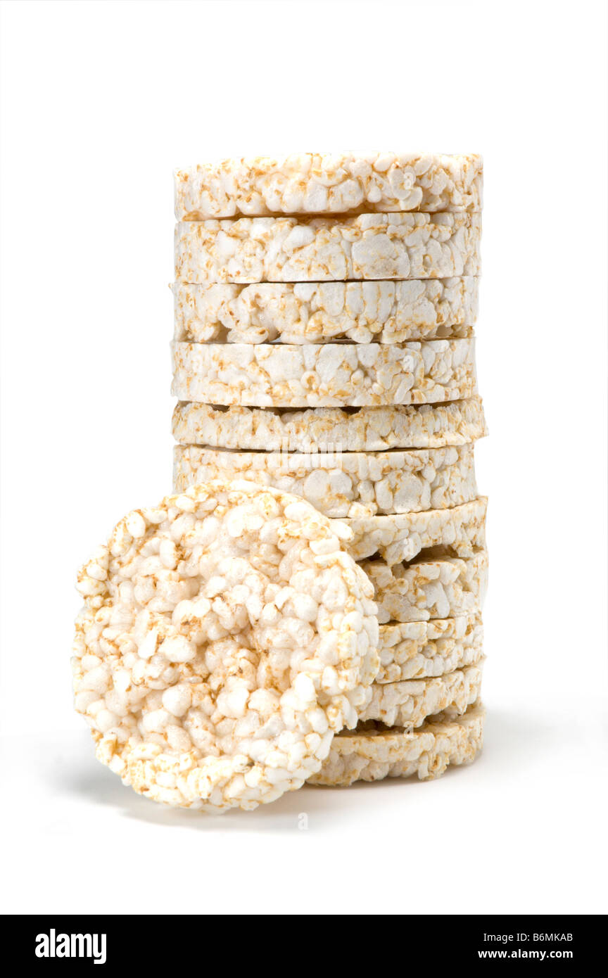 Stack of rice cakes Cut Out Stock Images & Pictures - Alamy