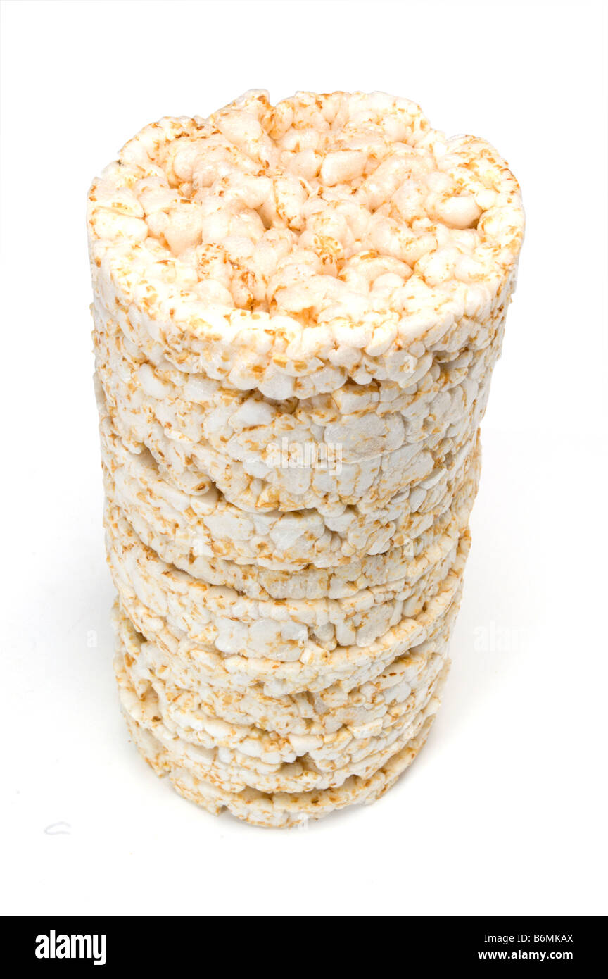 Puffed rice cakes Cut Out Stock Images & Pictures - Alamy