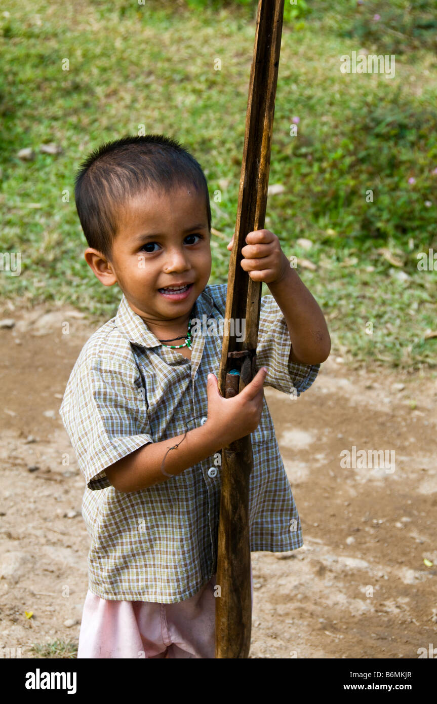 Burmese karen boy toy gun hi-res stock photography and images - Alamy