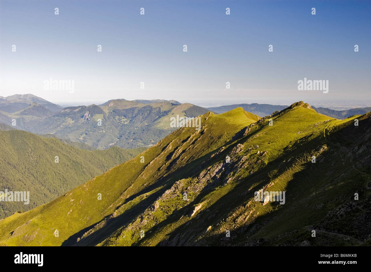 GR 10 France Beautiful landscape of the Pyrenees the mountain range ...