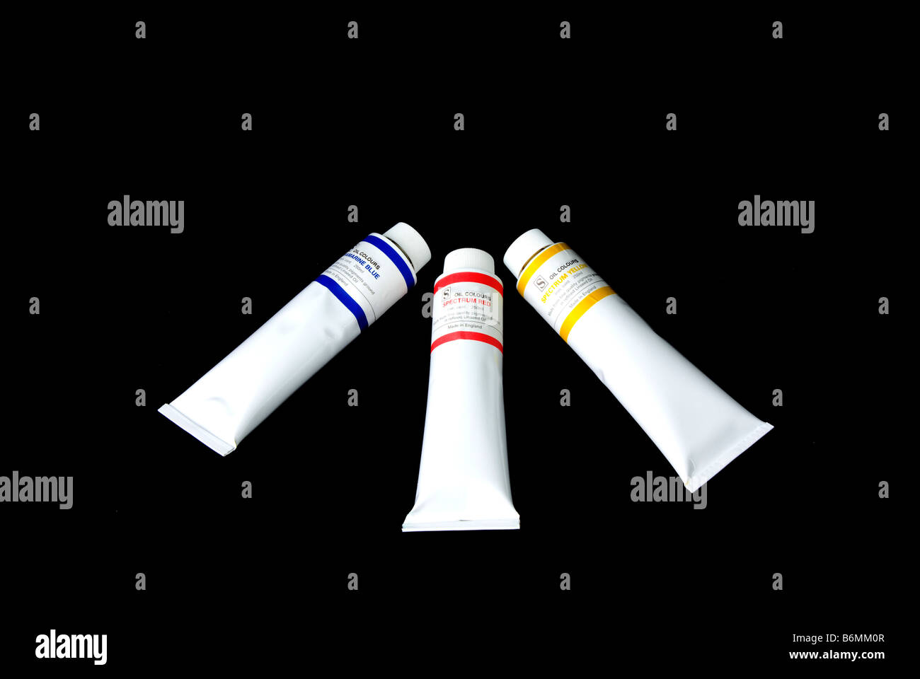 Paint Tubes on Black Stock Photo - Alamy