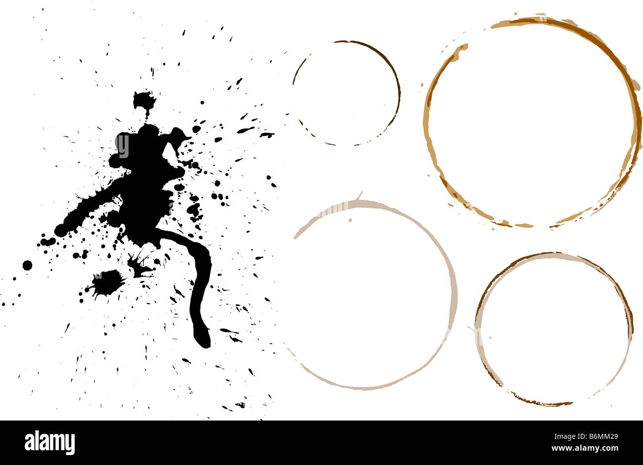 Various stains and ink splats Stock Photo - Alamy