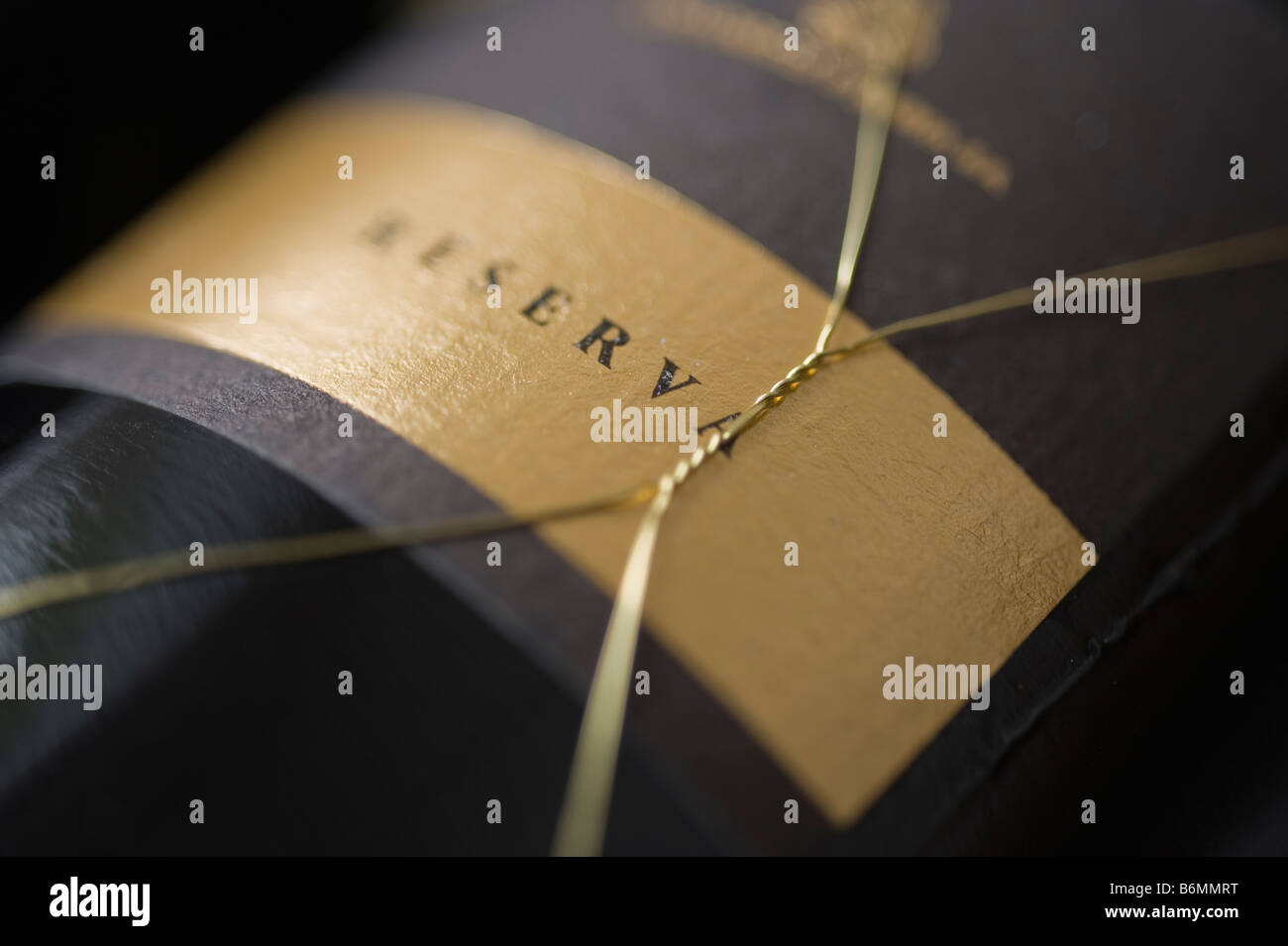 Rioja Reserva wine label Stock Photo - Alamy