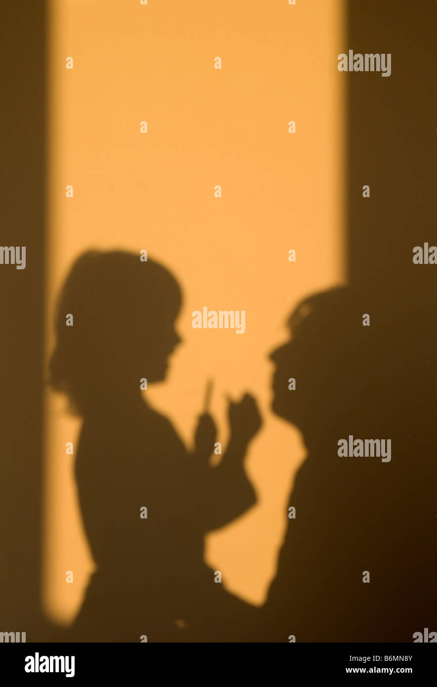 shadow of mother and child Stock Photo - Alamy