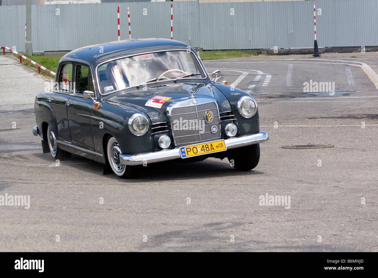 Mercedes Benz W121 - 1959, road test competition Stock Photo - Alamy