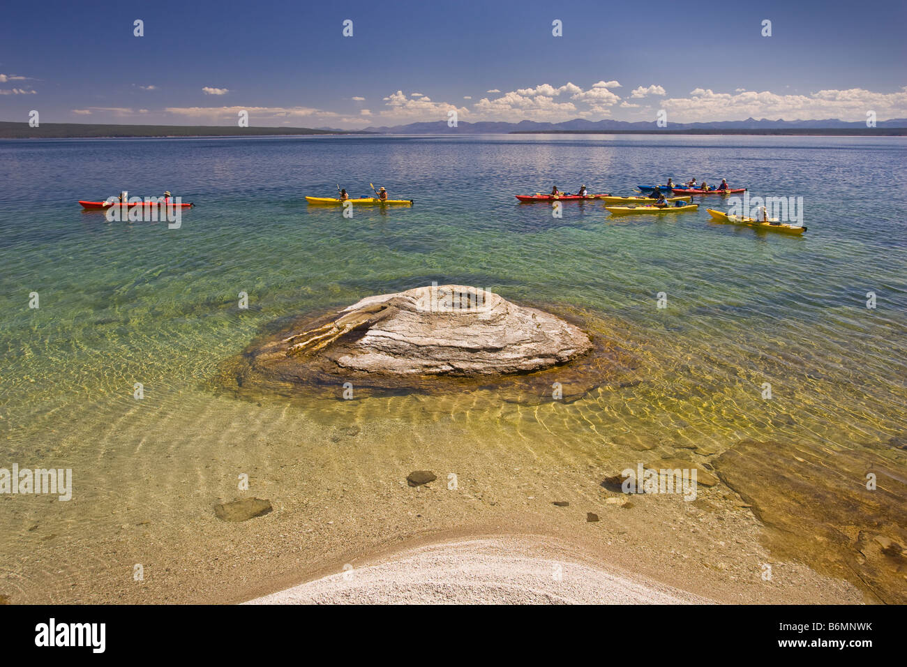 Yellowstone kayak lake hi-res stock photography and images - Alamy