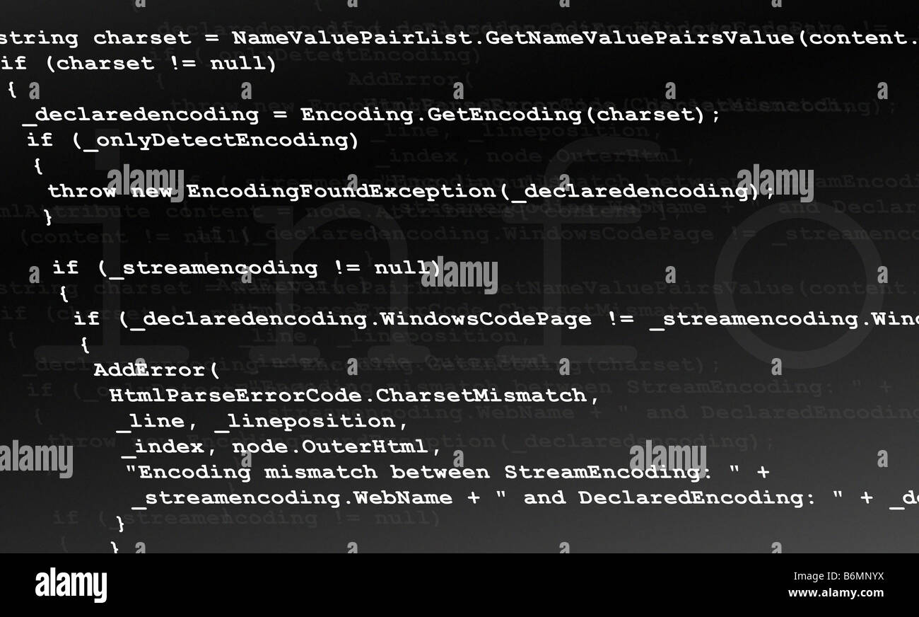 Programming Code Source Background Texture Illustration Design Black ...