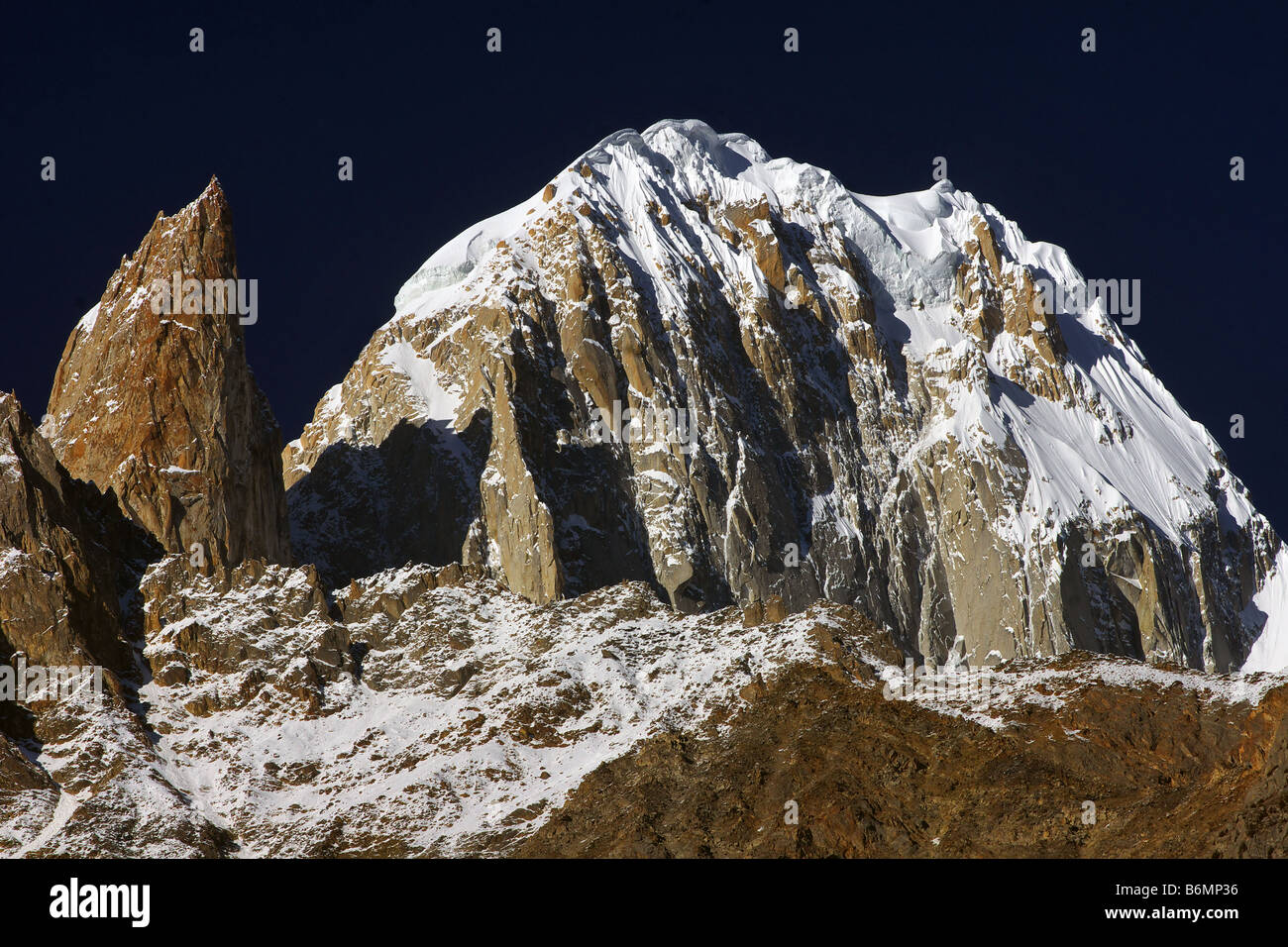 Hunza Peak and Lady Finger Stock Photo - Alamy