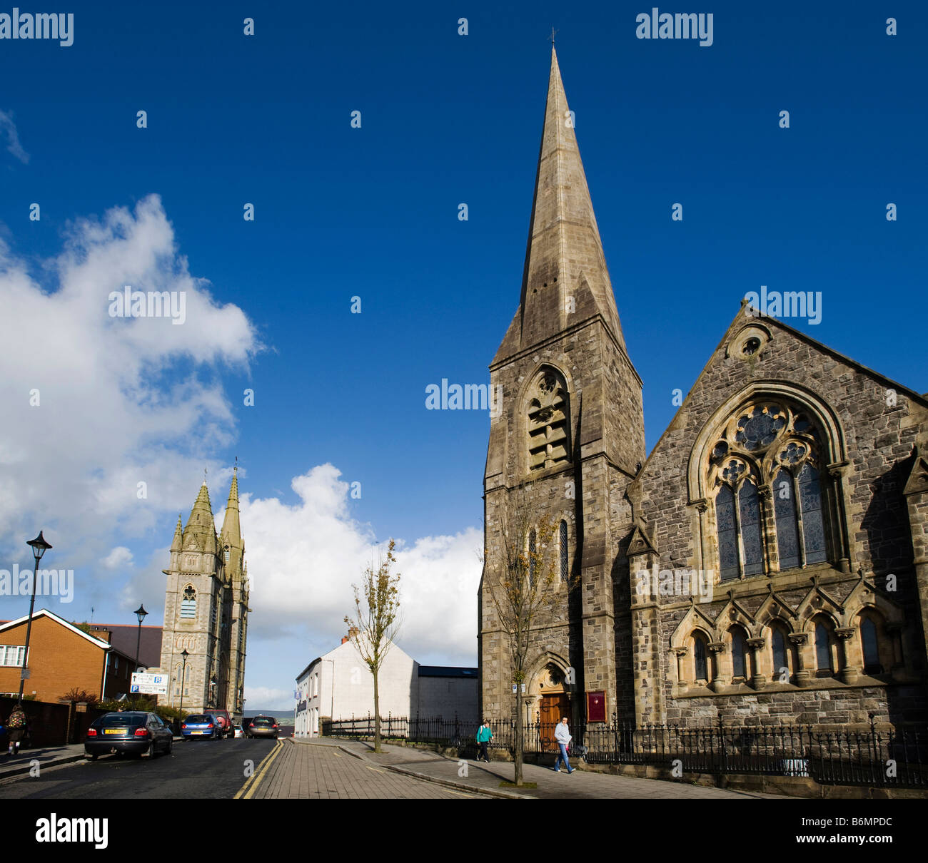 St. Columba's COI Omagh Co Tyrone Northern Ireland Stock Photo - Alamy