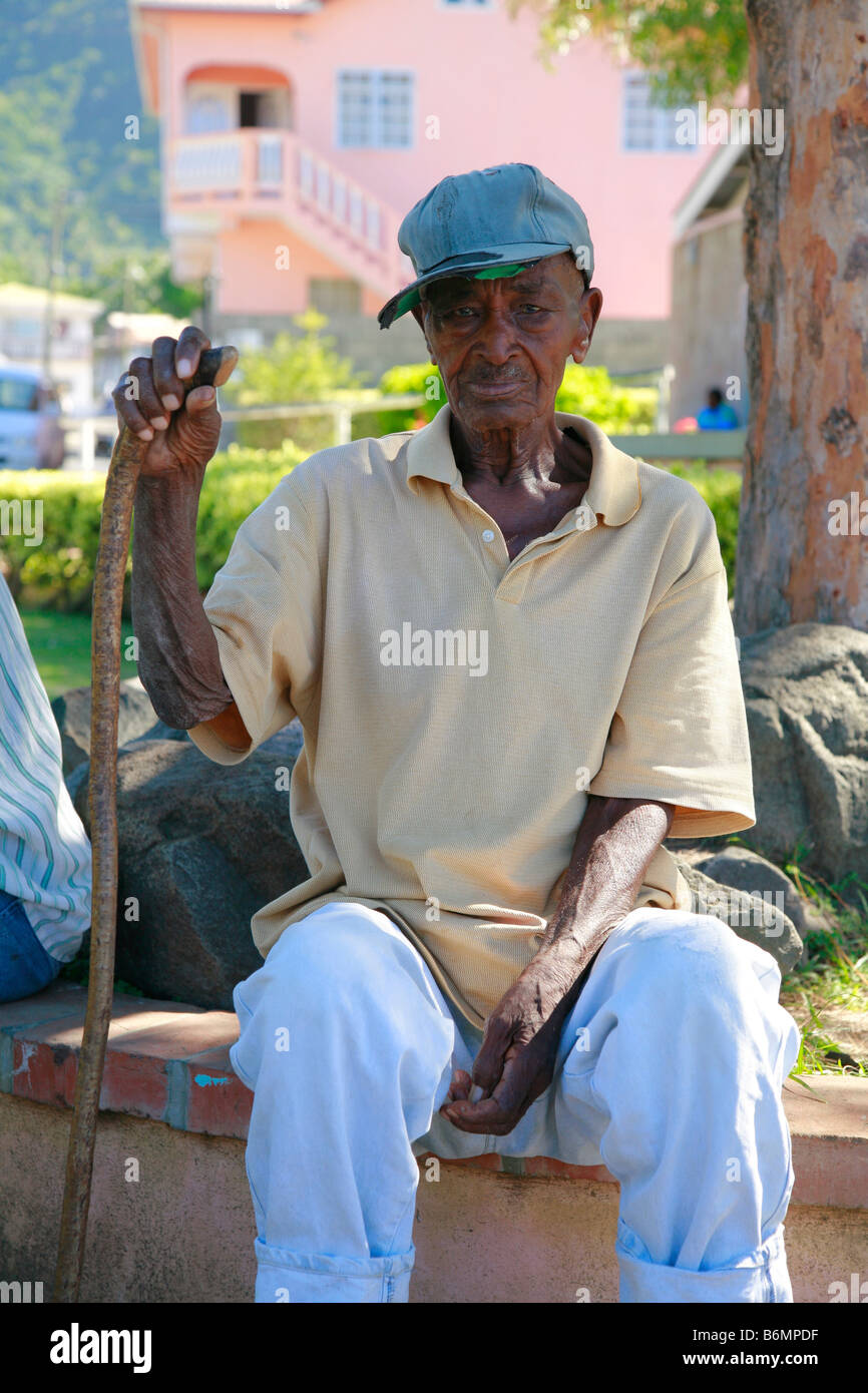 Portrait of a St. Lucian Man Stock Photo - Alamy